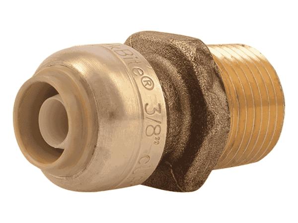 Sharkbite Brass Push Male Adapter 3/8 in. (1/2 in. OD) x 1/2 in. MNPT ...