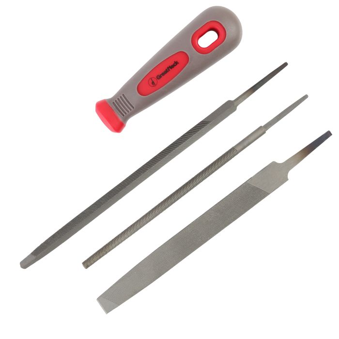 Great Neck Saw Manufacturing Multi-Purpose 4 Piece File Set - Jefferson ...