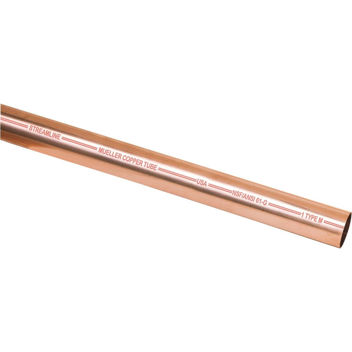Mueller Streamline 3/4 In. ID x 10 Ft. Type L Copper Pipe - Jefferson ...