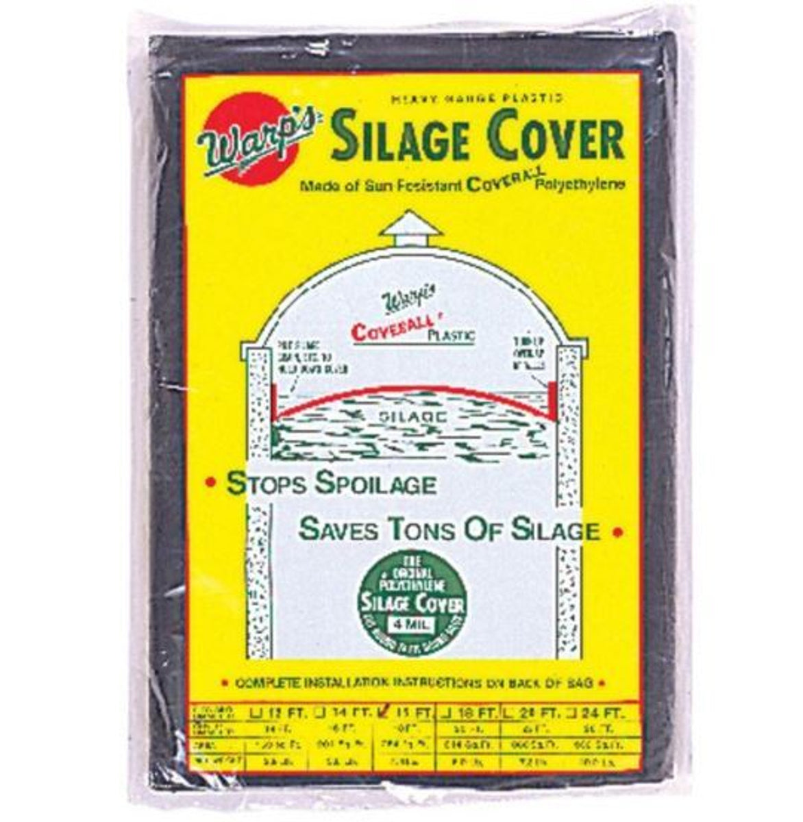 Warp's Coverall® Polyethylene Silage Covers & Plastic Tarps 4 Mil ...