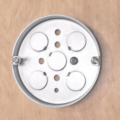 Southwire 3-1/2" Round Pan Box, 1/2" Deep - Drawn W/Conduit KO's ...