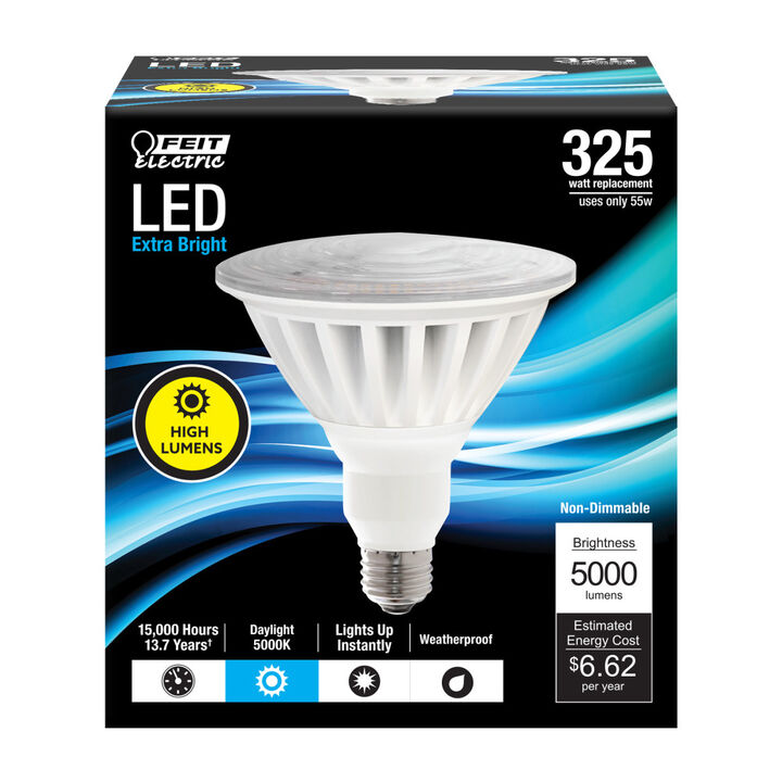 Feit Electric LED Extra Bright Bulb Daylight 325W Equivalence PAR38 E26 ...