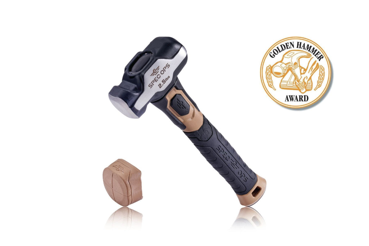 Spec Ops 2.5lb Engineering Sledge Hammer, with Soft Mallet Cap ...