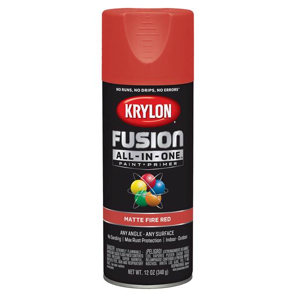 Krylon Fusion All-In-One® Matte Fire Red Spray Paint - Jefferson City ...
